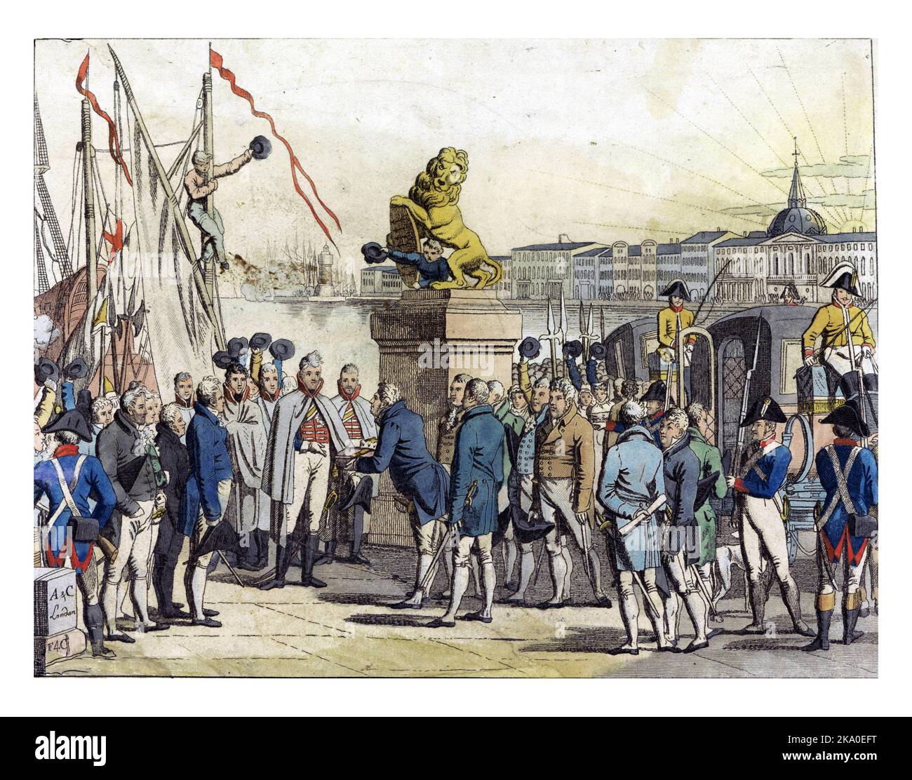 Arrival of the Sovereign Prince in Amsterdam, 1813., anonymous, 1813 ...