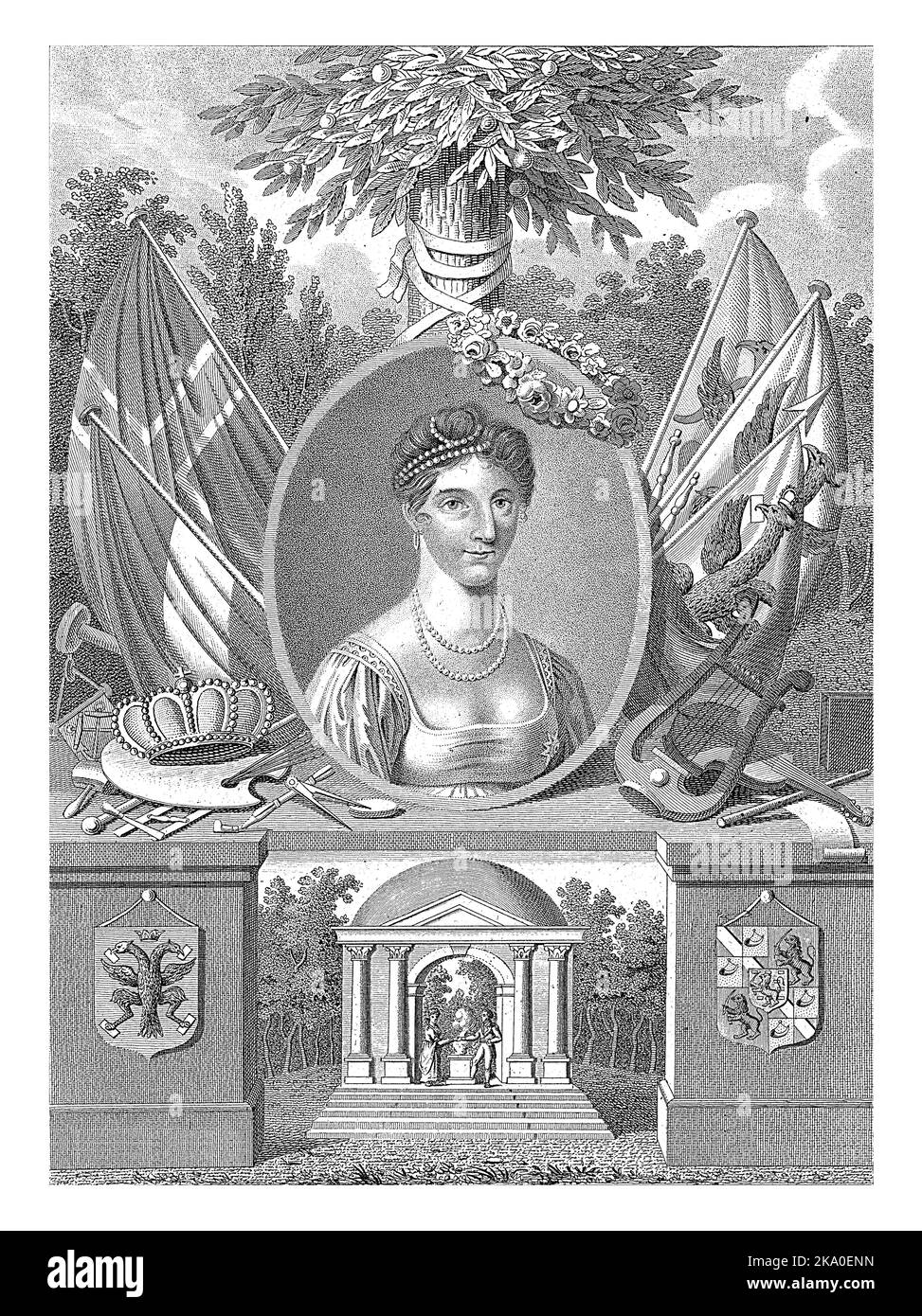 Portrait of Anna Pavlovna Romanowa, Pieter van der Meulen, 1816 - 1826 ...