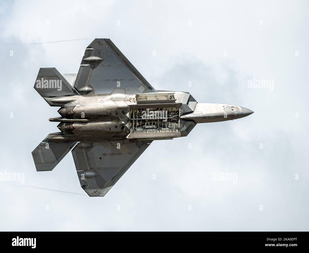 Sanford, FL, USA. 30th Oct, 2022. F-22 Raptor performs maneuvers during ...