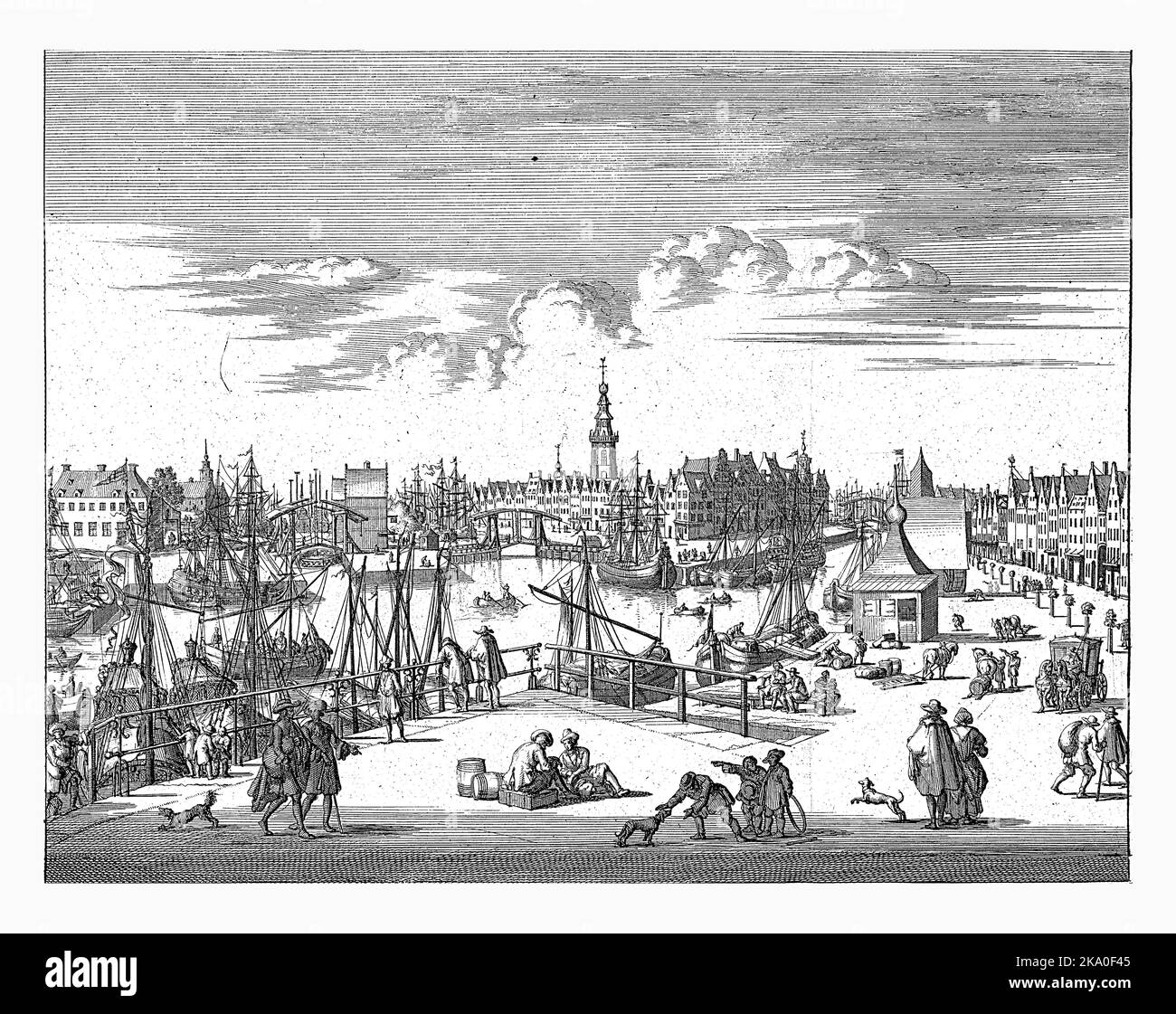 Top view old city town Black and White Stock Photos & Images - Alamy