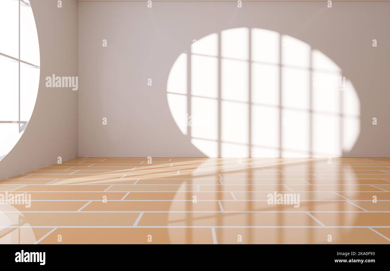 Interior architecture with light and shadow, 3d rendering. Digital ...