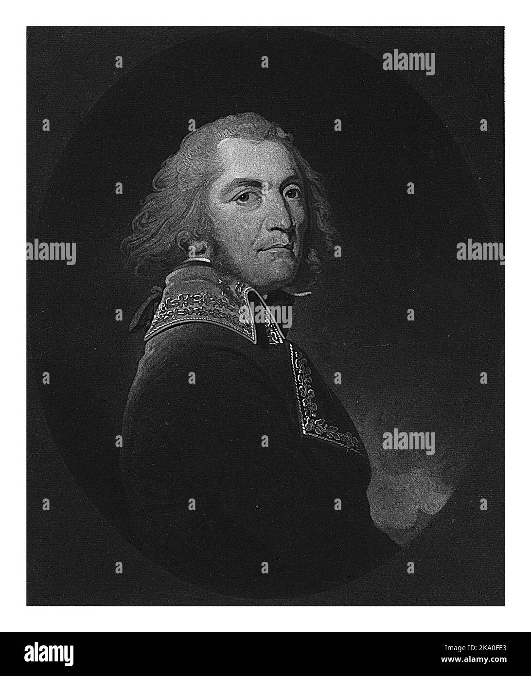French Marshal Guillaume-Marie-Anne Brune, commander of the French army ...