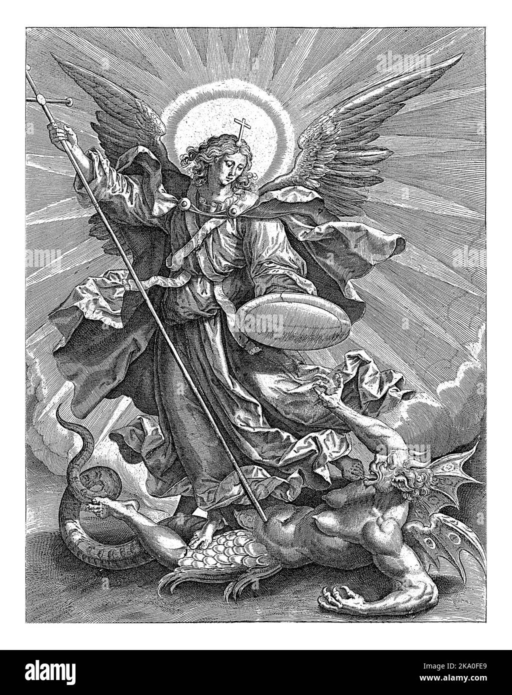 Archangel michael stands Cut Out Stock Images & Pictures - Alamy