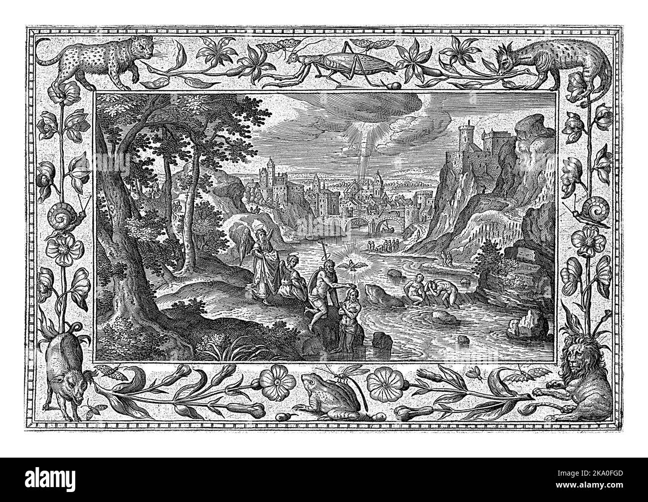 Jesus baptized by john the baptist Cut Out Stock Images & Pictures - Alamy