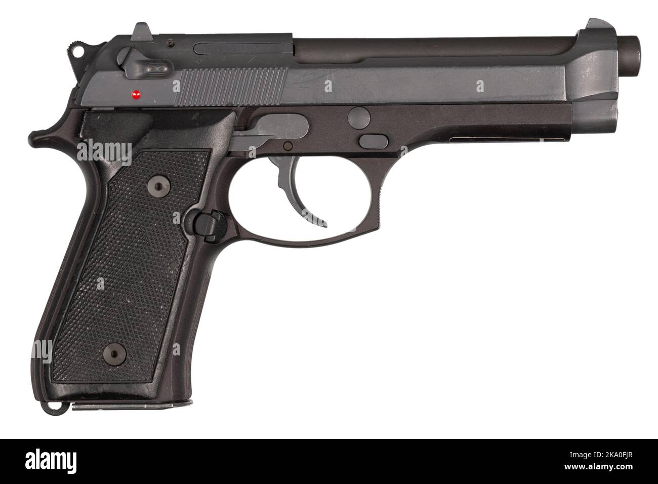 US Army handgun pistol isolated on a white background Stock Photo - Alamy