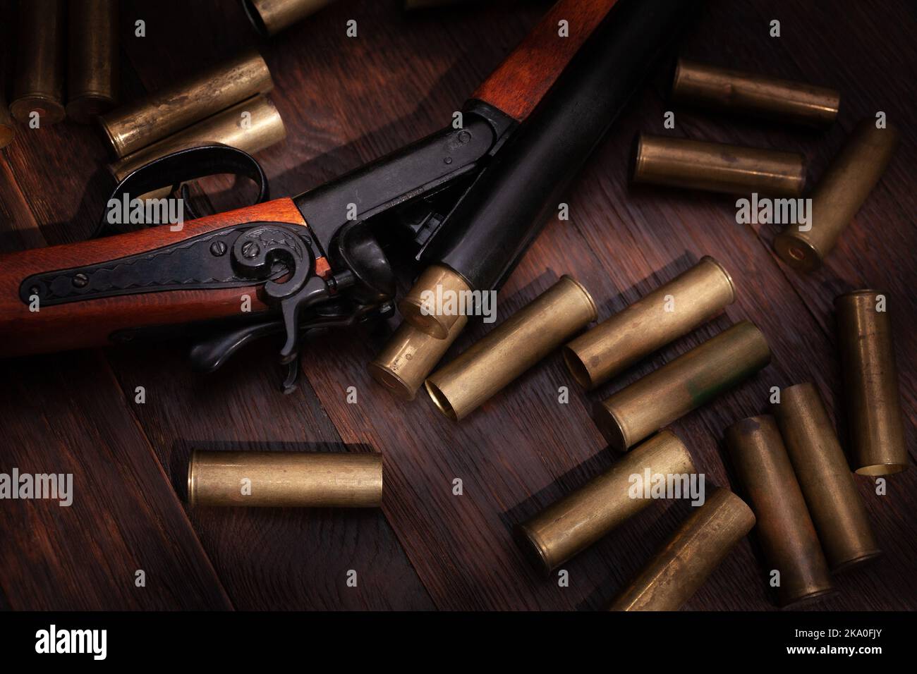 Sawn off shotgun wild west hi-res stock photography and images - Alamy
