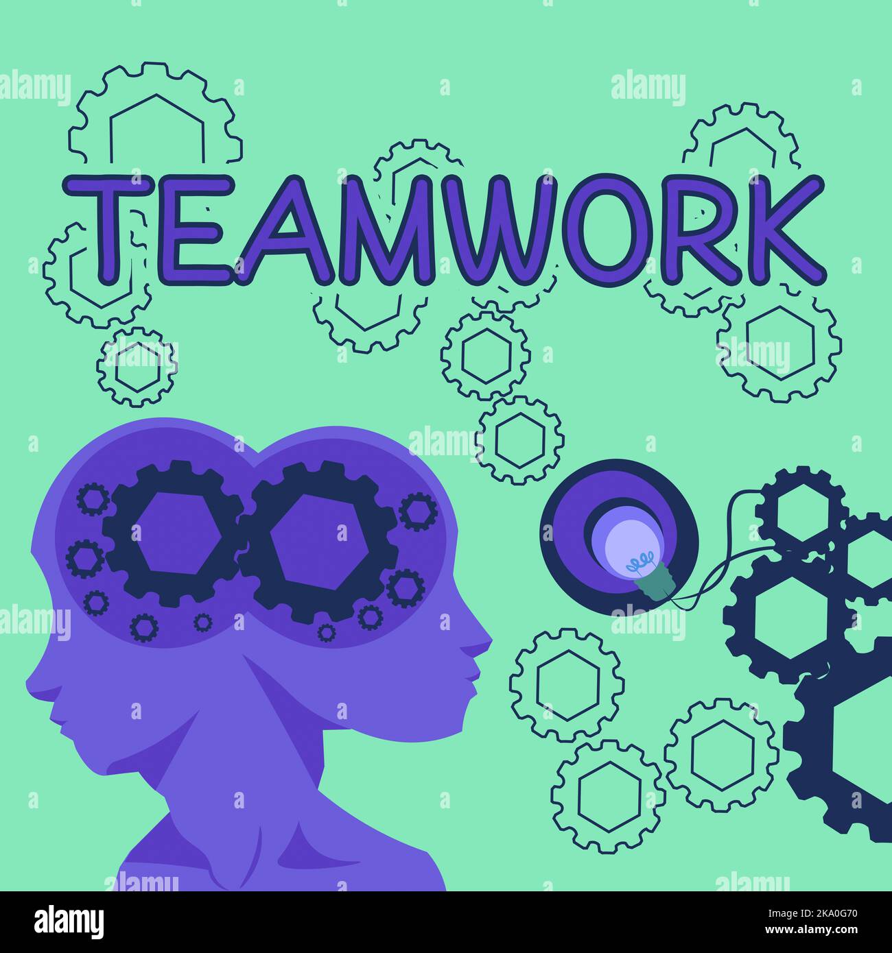 Sign displaying Teamwork. Concept meaning the group s is collaborative ...