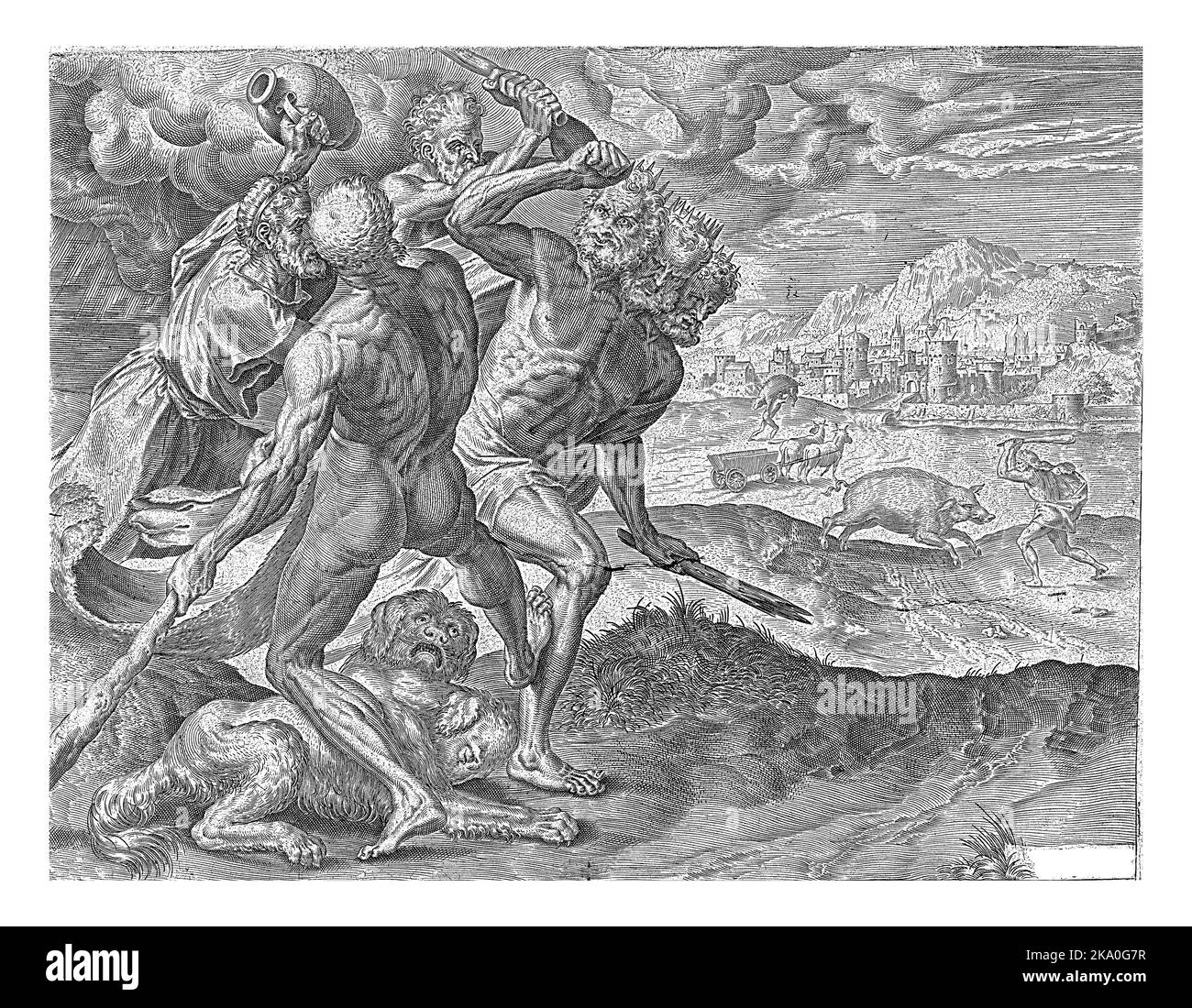 Three headed geryon hi-res stock photography and images - Alamy