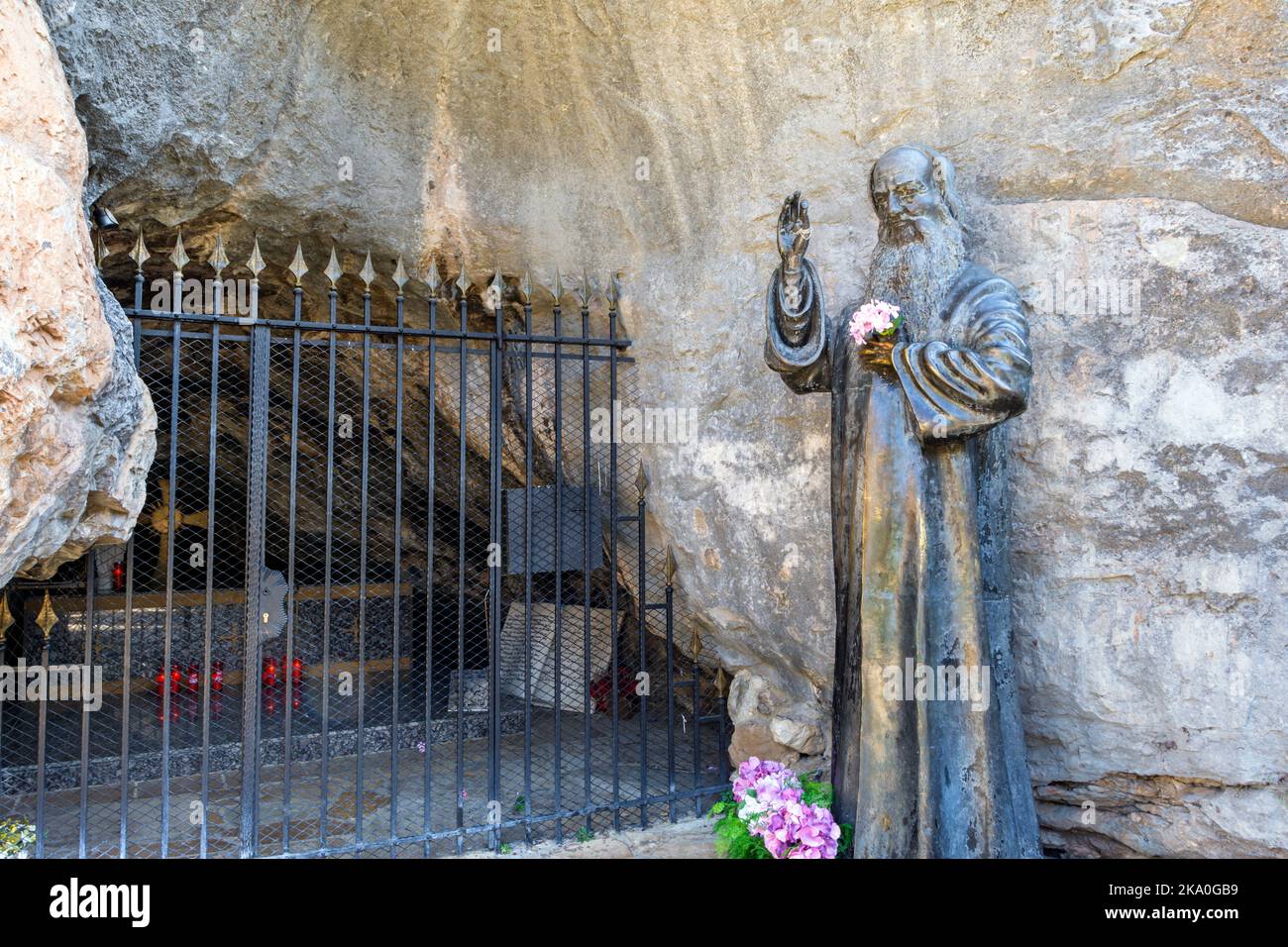 Tomb of the monk Antonios Tarabay, Saint Elisha monastery, Bsharri ...