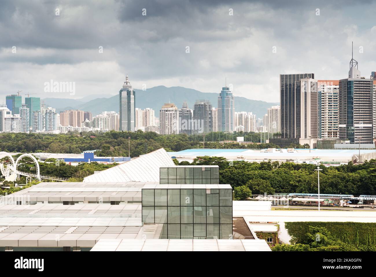 Aerial view of chinese city,shenzhen Stock Photo - Alamy