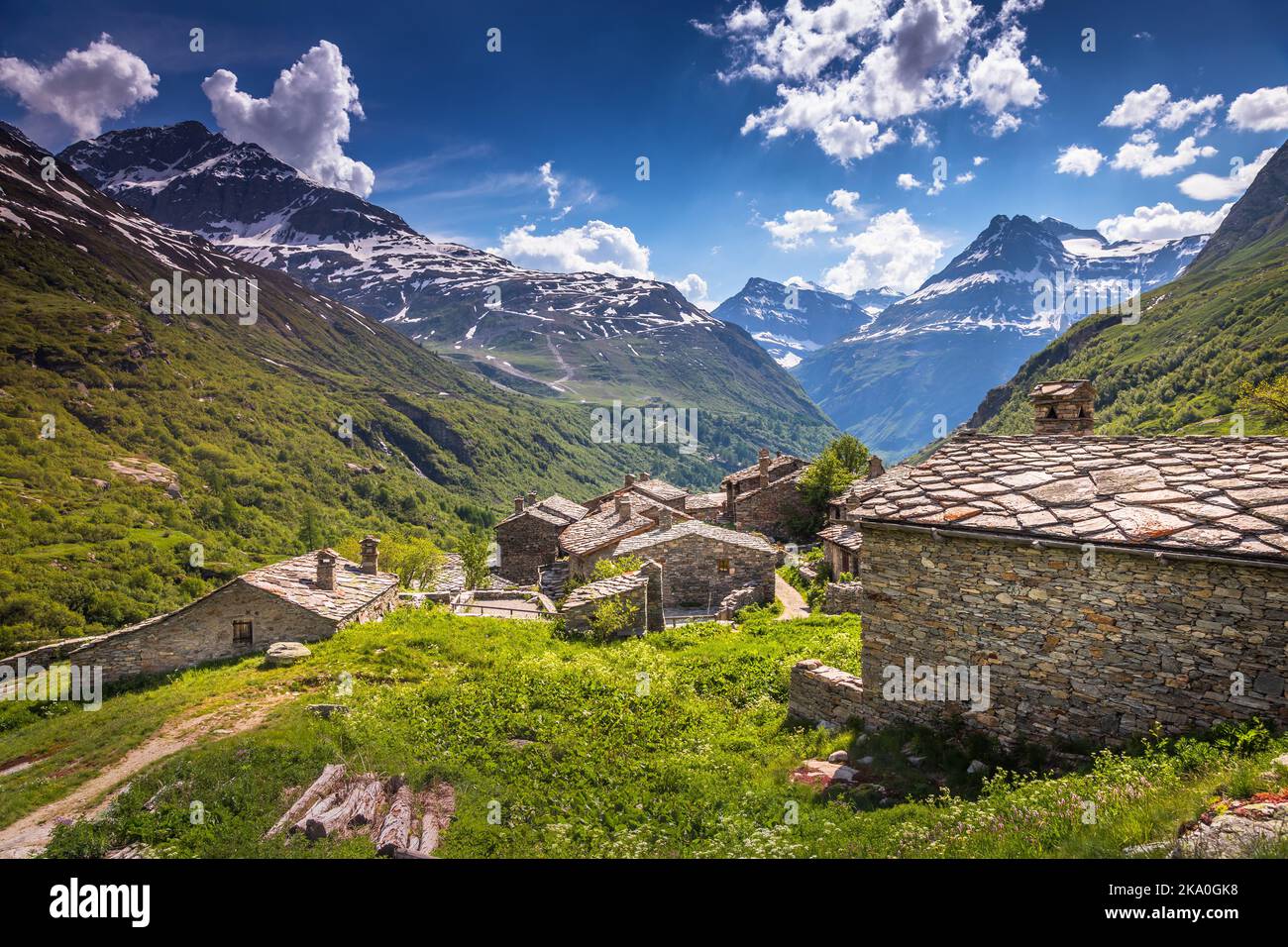 L Ecot, small medieval hamlet of Bonneval sur Arc in Haute Savoie ...