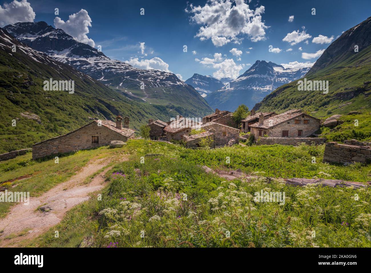 L Ecot, small medieval hamlet of Bonneval sur Arc in Haute Savoie ...