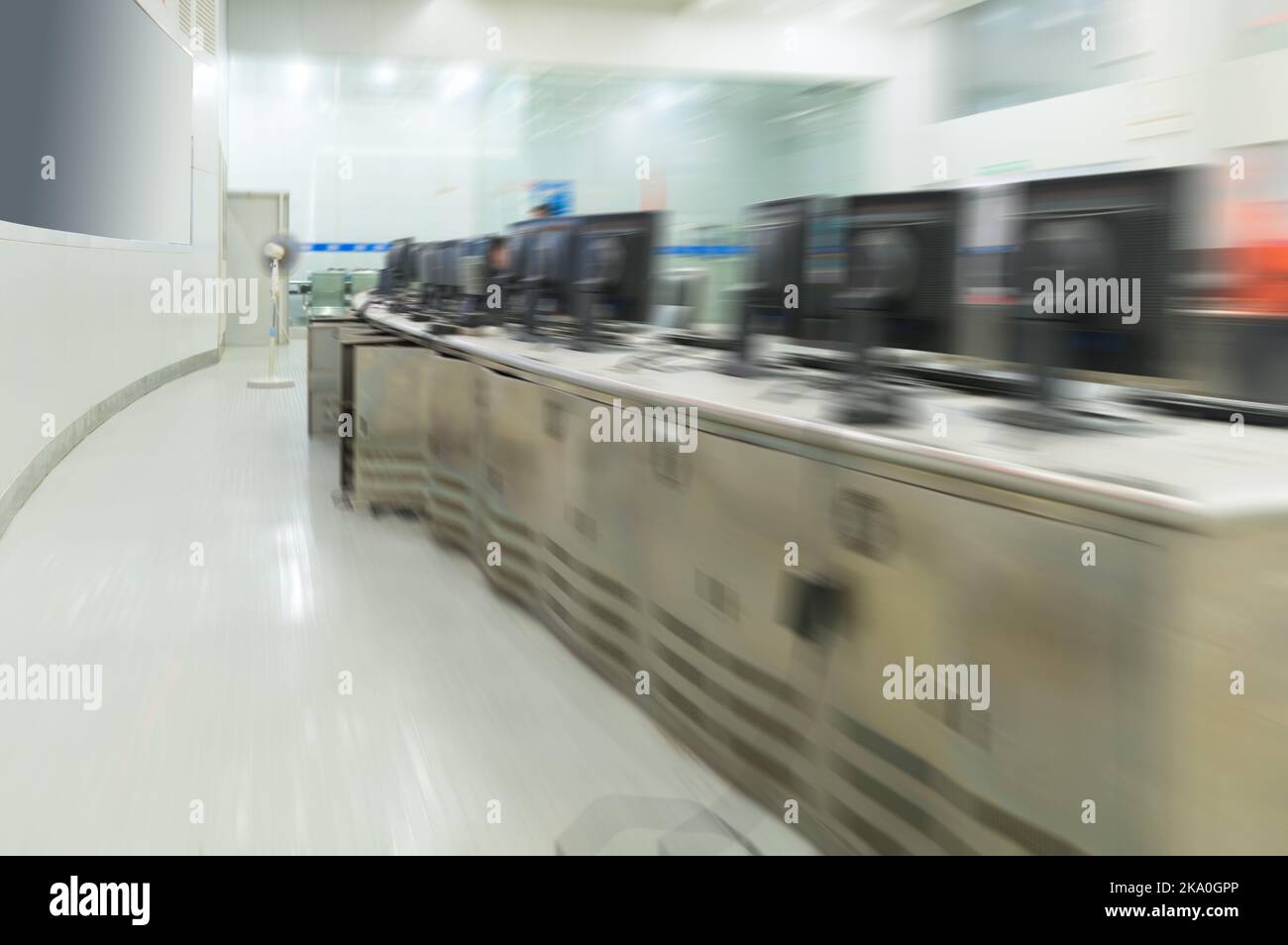 Modern plant control room and computer monitors Stock Photo - Alamy