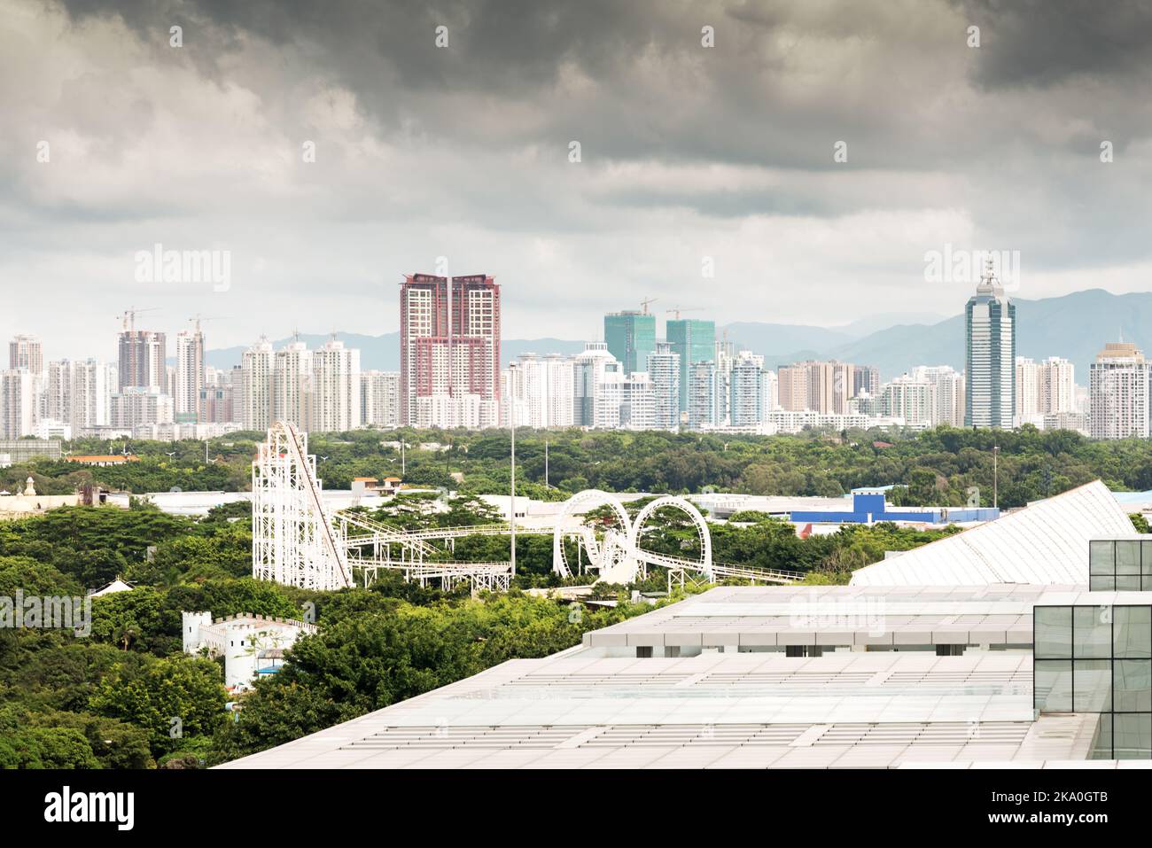 Aerial view of chinese city,shenzhen Stock Photo - Alamy