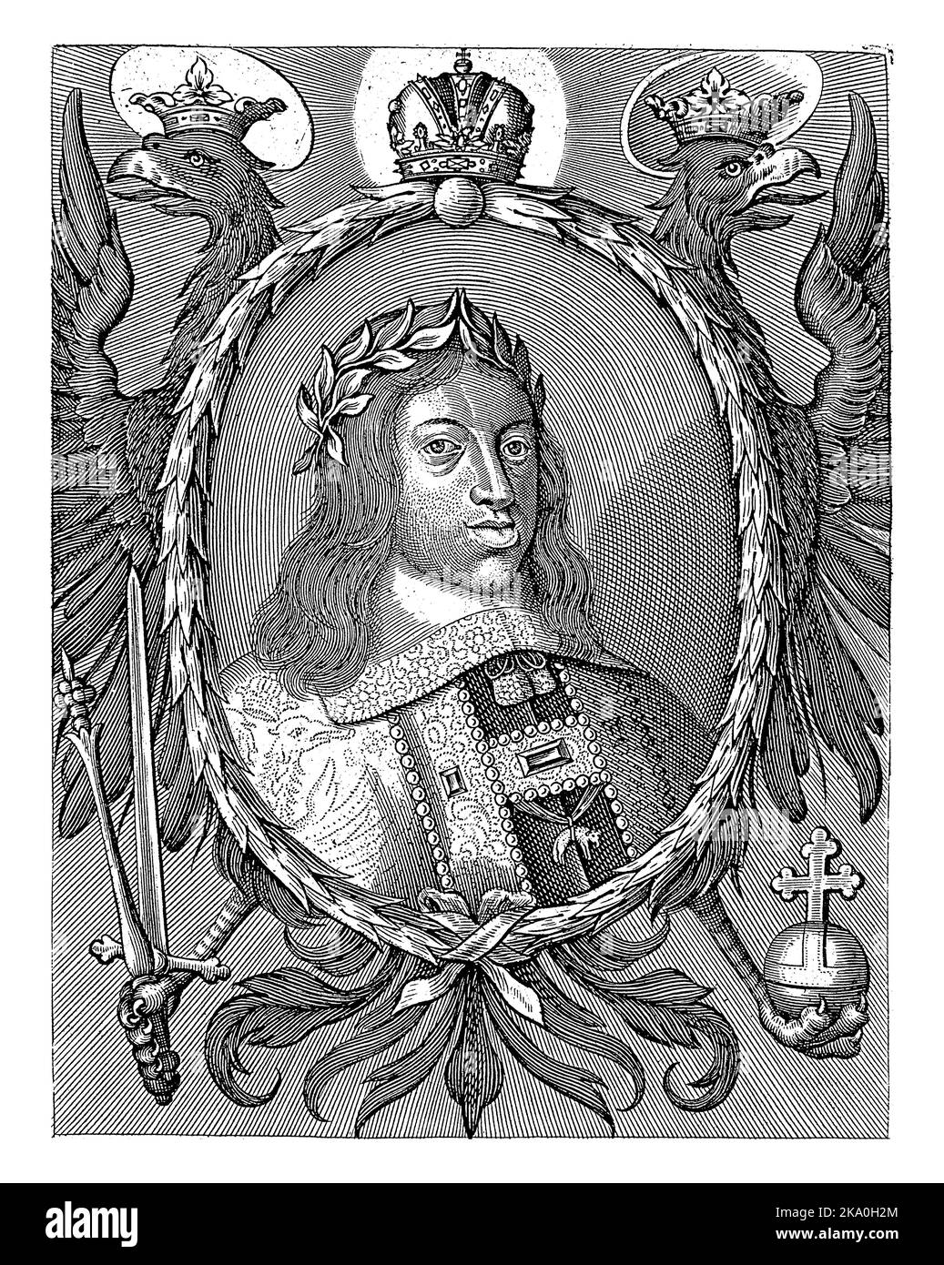 Portrait of Leopold I, Emperor of Germany, Matthias van Sommer, 1658 ...