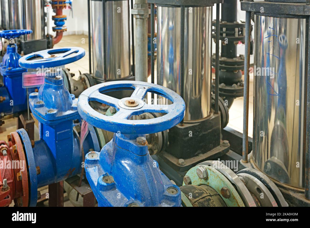 pressure pump for running water in a building Stock Photo - Alamy