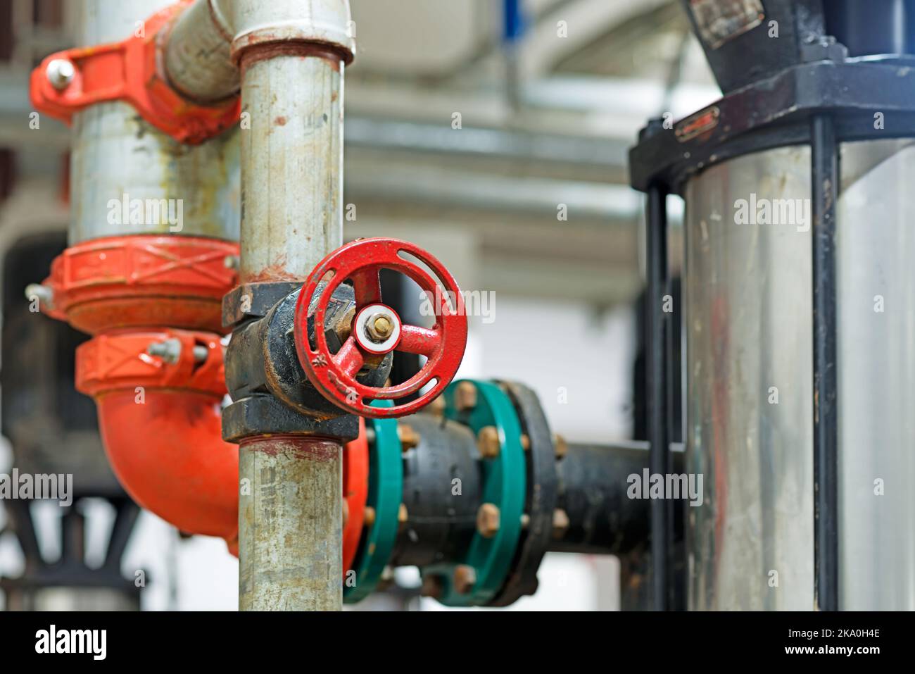 industrial valve in petrochemical factory Stock Photo - Alamy
