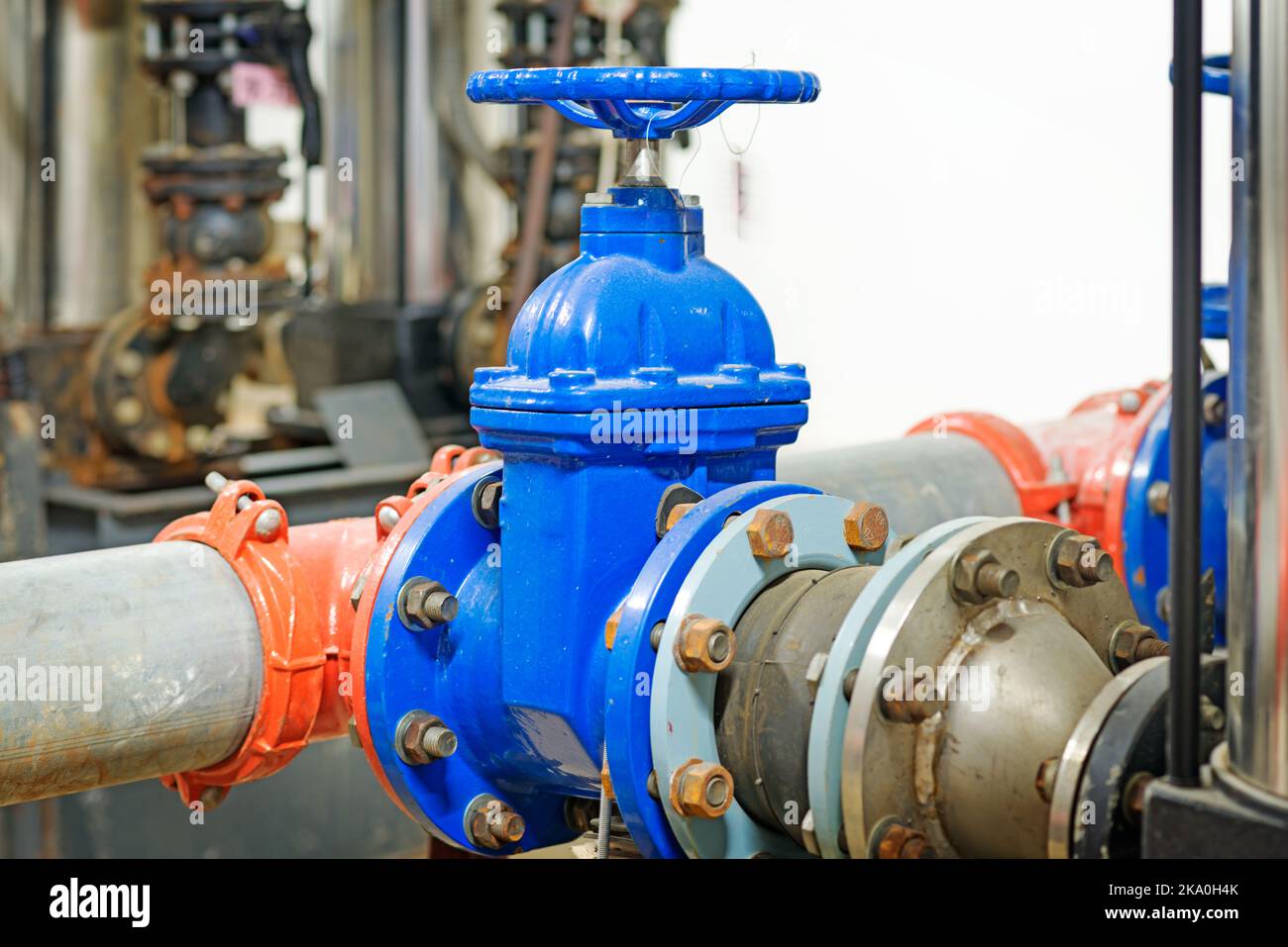 industrial valve in petrochemical factory Stock Photo - Alamy