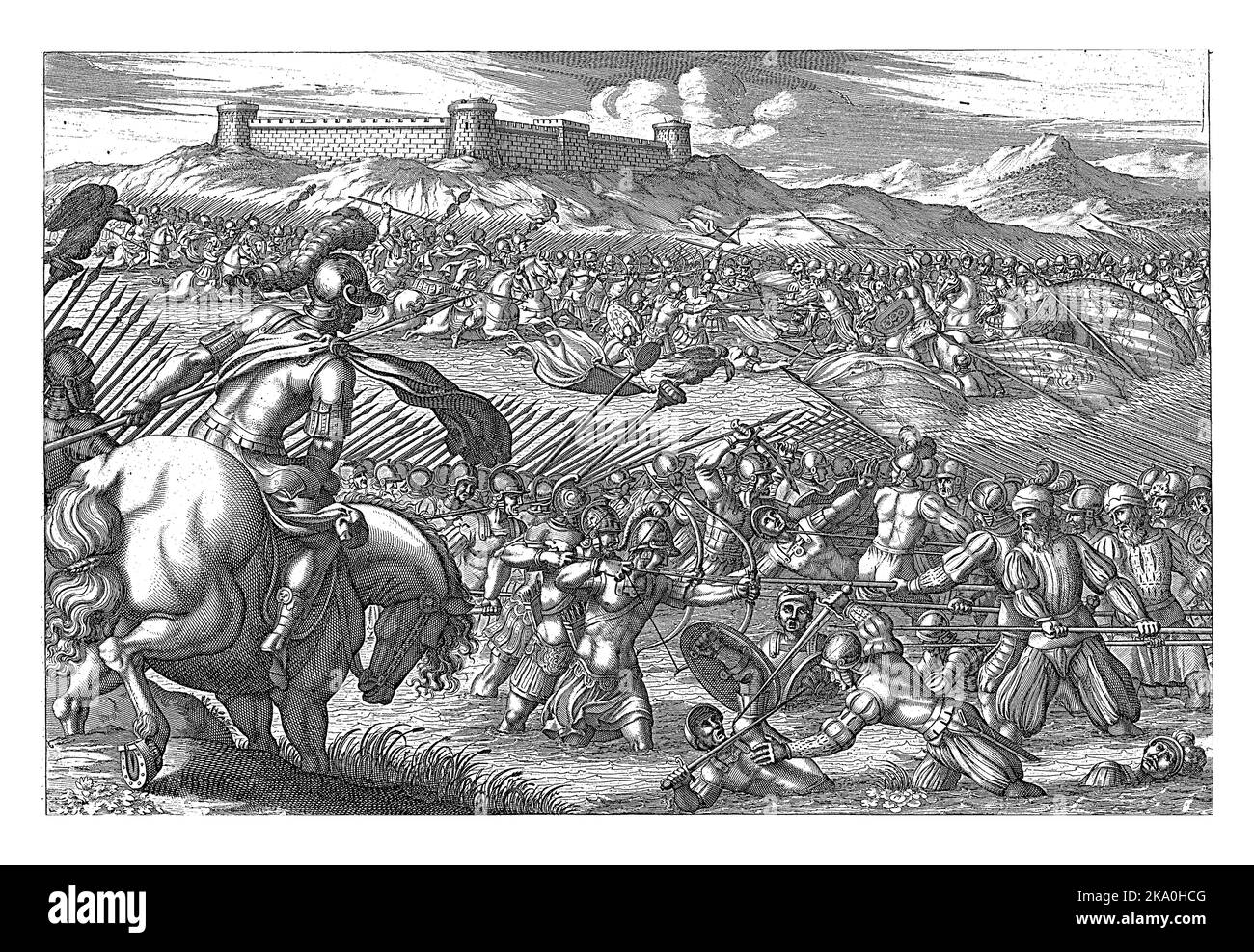 The Batavians fight against the Romans on land that has flooded Julius ...