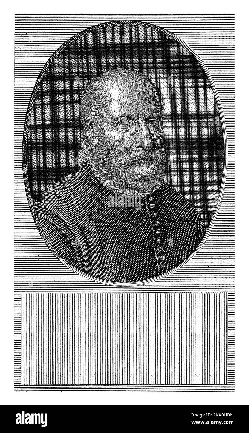 Portrait of the Mennonite Pastor Hans de Ries, Jan Caspar Philips, 1736 ...