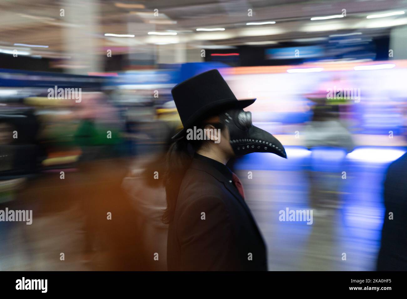 Santiago, Metropolitana, Chile. 30th Oct, 2022. A cosplayer dressed as ...