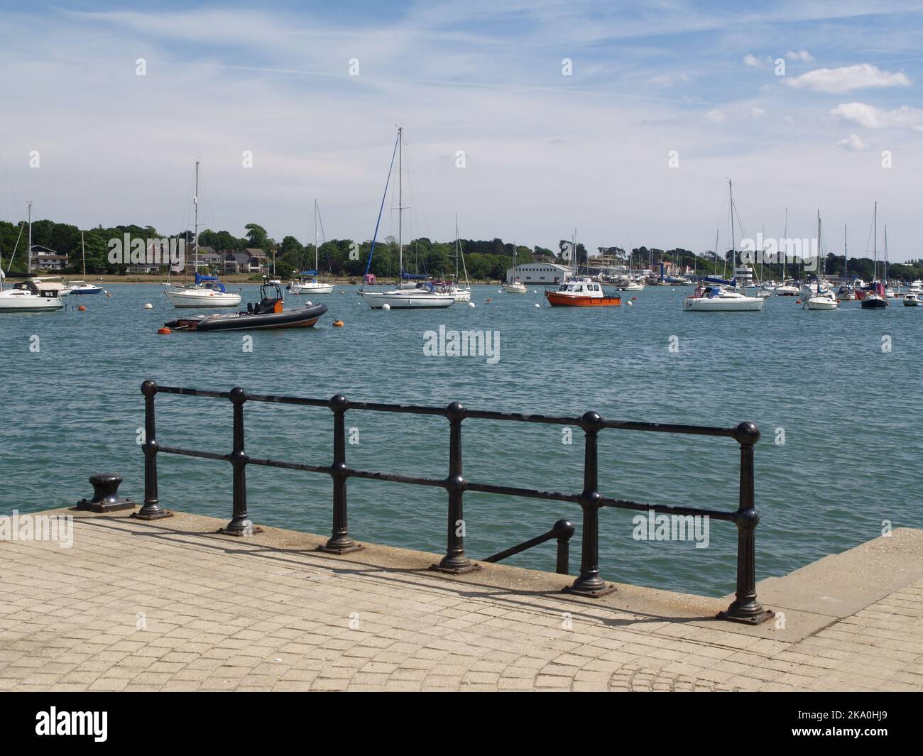 View of the Hamble River, Hamble-Le-rice, Hampshire, England, UK Stock ...