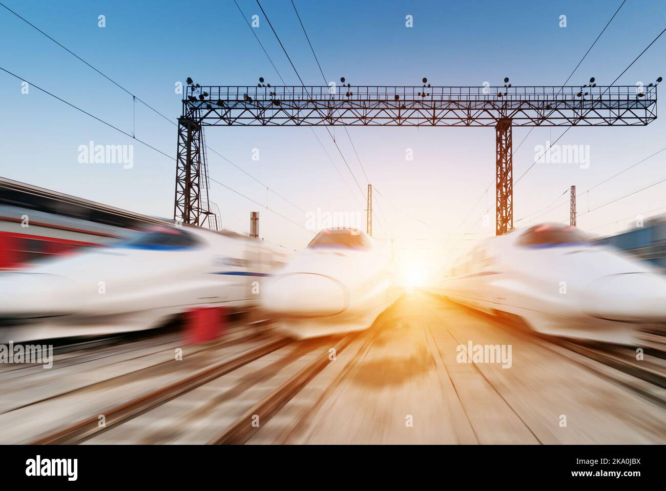 fast moving train Stock Photo - Alamy