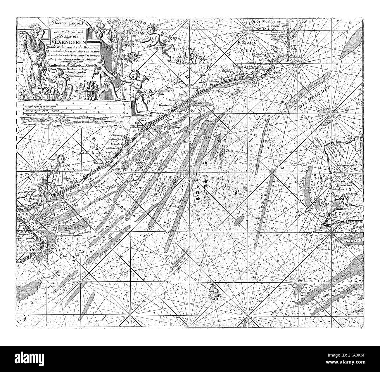 North channel map Black and White Stock Photos & Images - Alamy