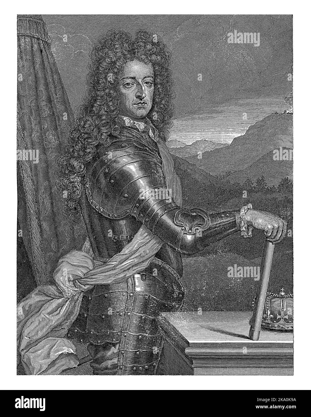 Portrait of William III, Prince of Orange, Pieter van Gunst, 1688 ...
