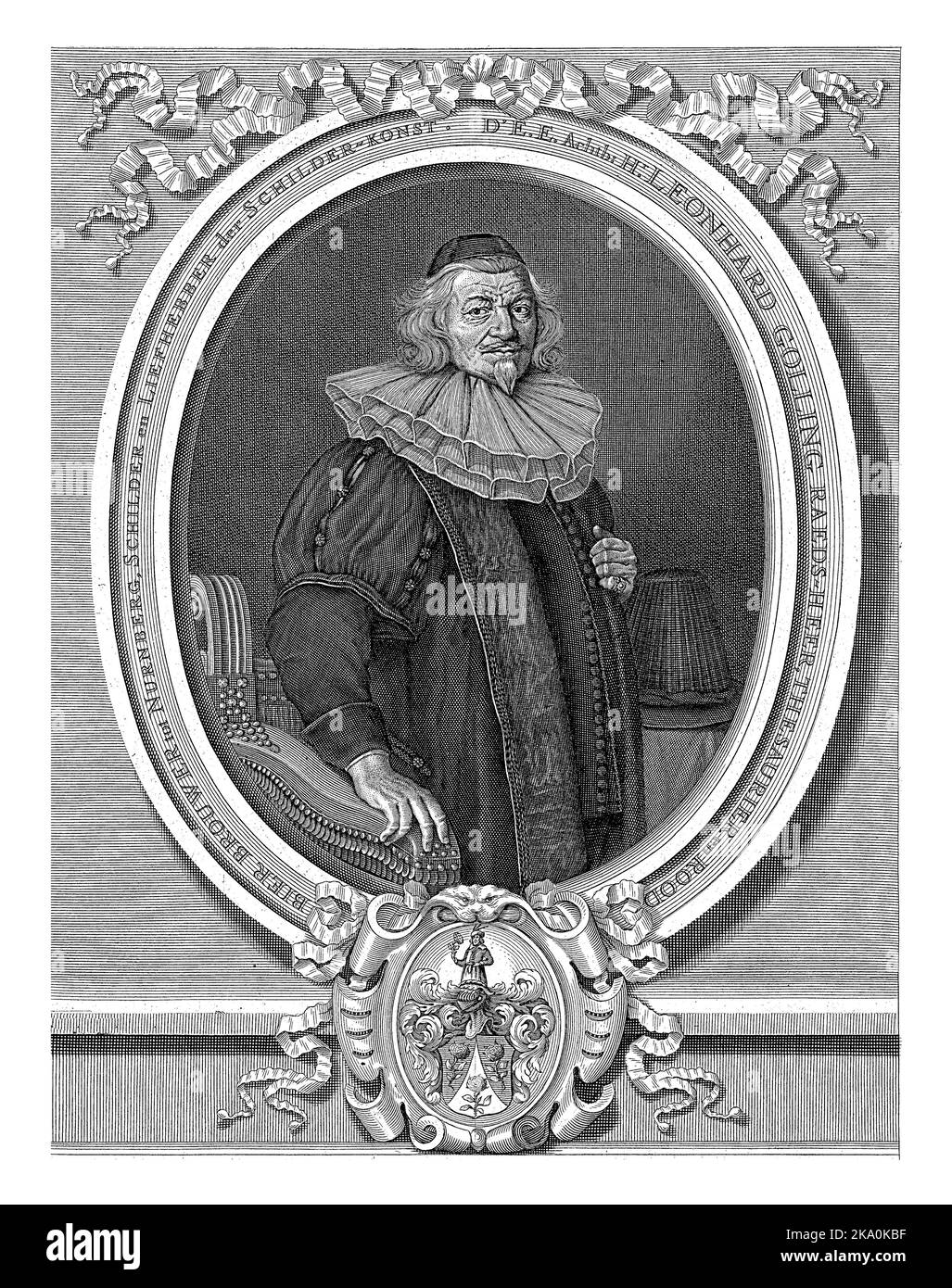 Leonhard Golling, councilor at Nuremberg. Golling is portrayed in a ...