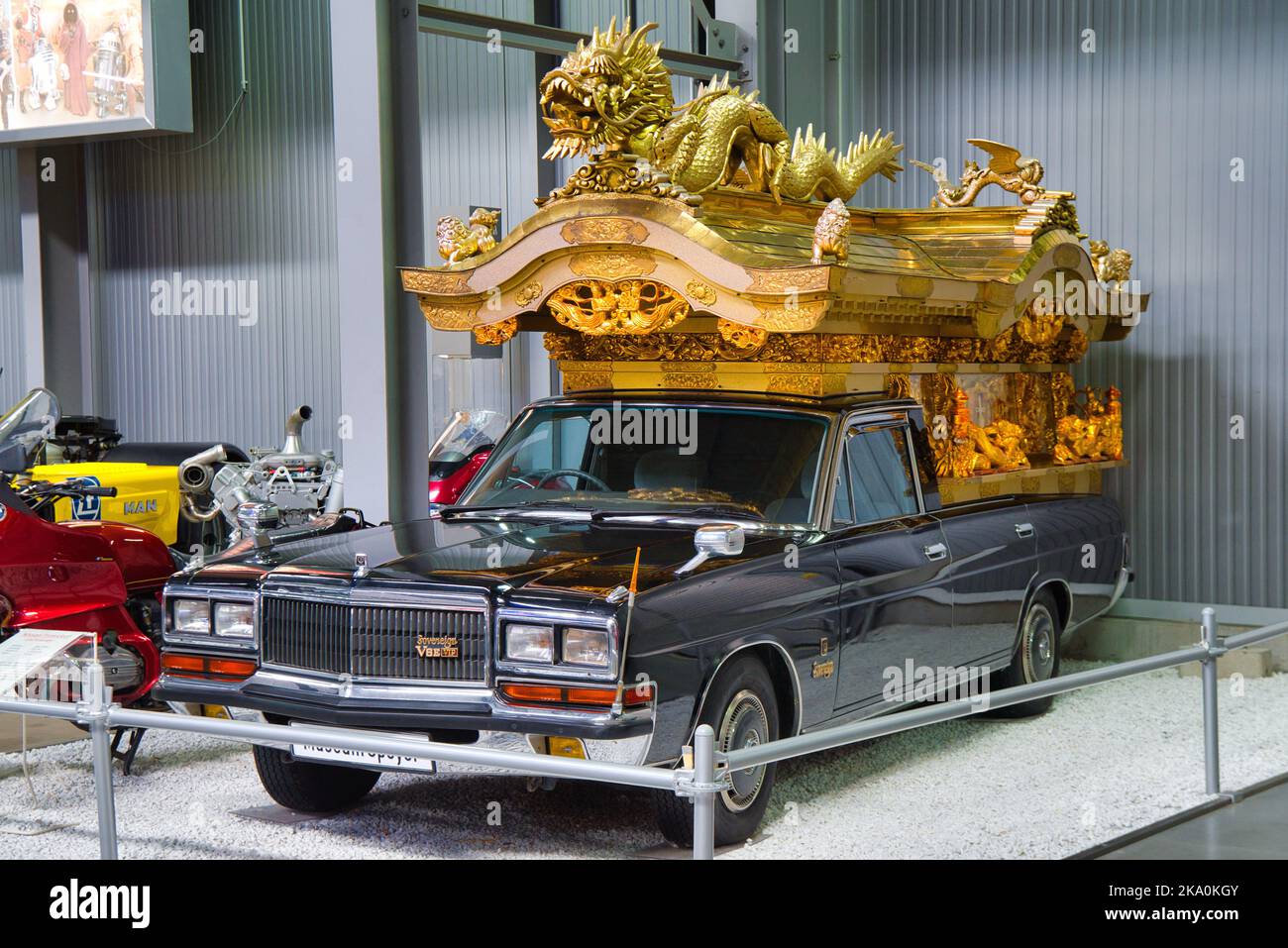 SPEYER, GERMANY - OCTOBER 2022: black 1985 Nissan President Sovereign ...