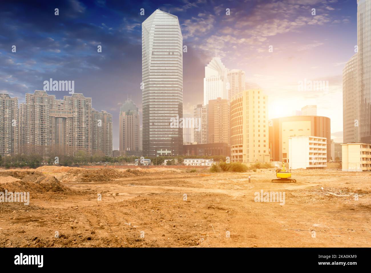 Construction Site in city Stock Photo - Alamy