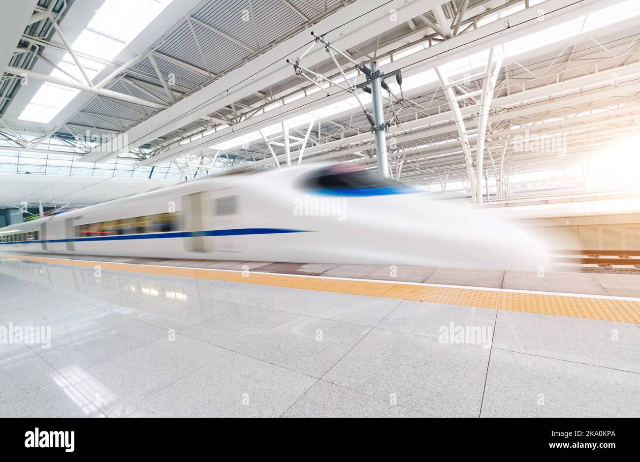 fast moving train Stock Photo - Alamy