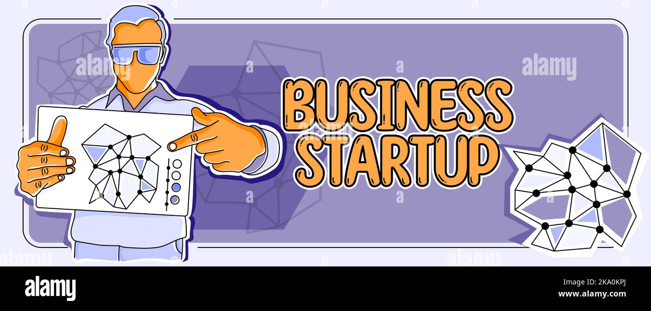 Writing displaying text Business Startup. Business showcase during the ...