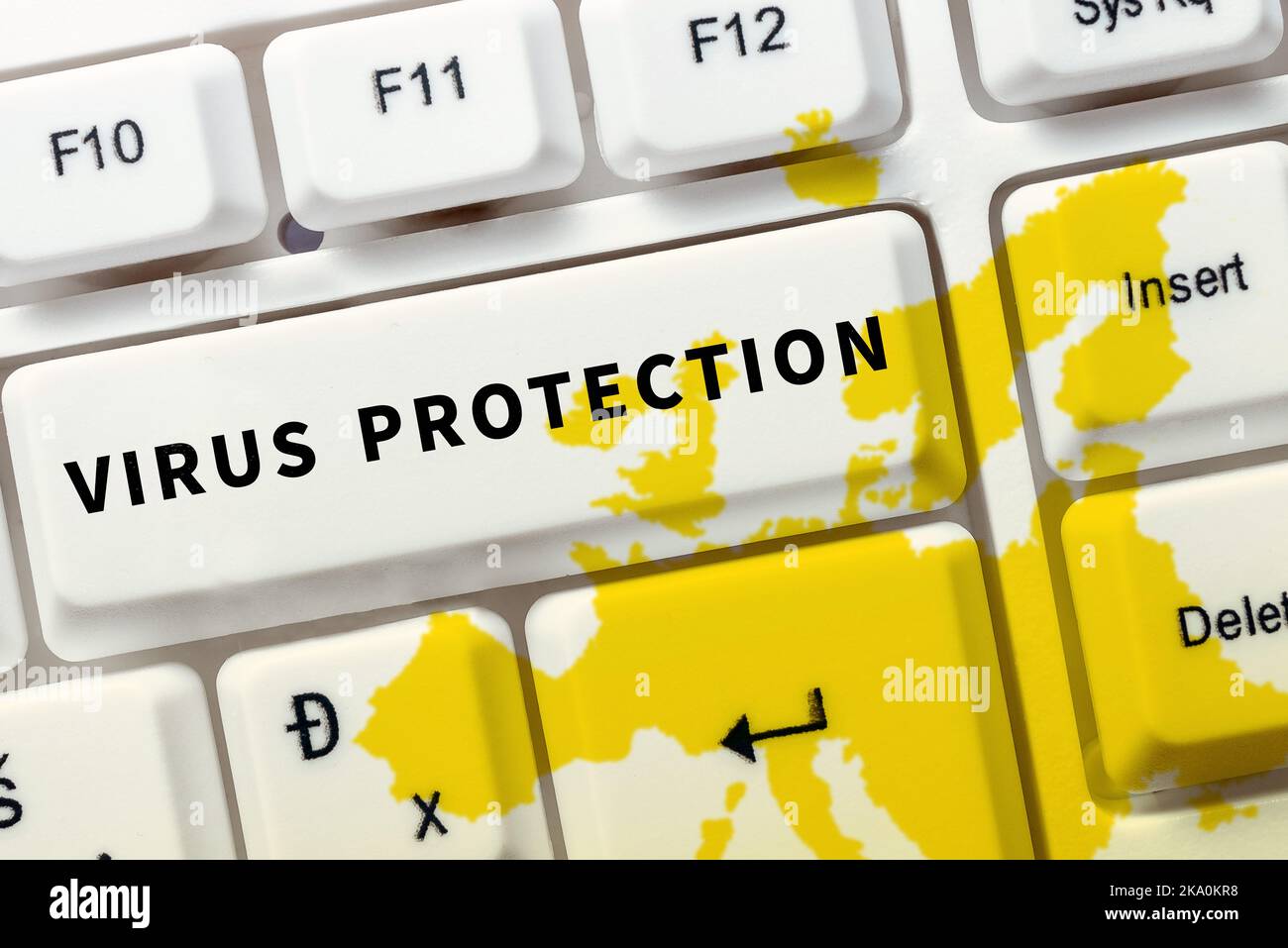 Text showing inspiration Virus Protection. Internet Concept outlining ...