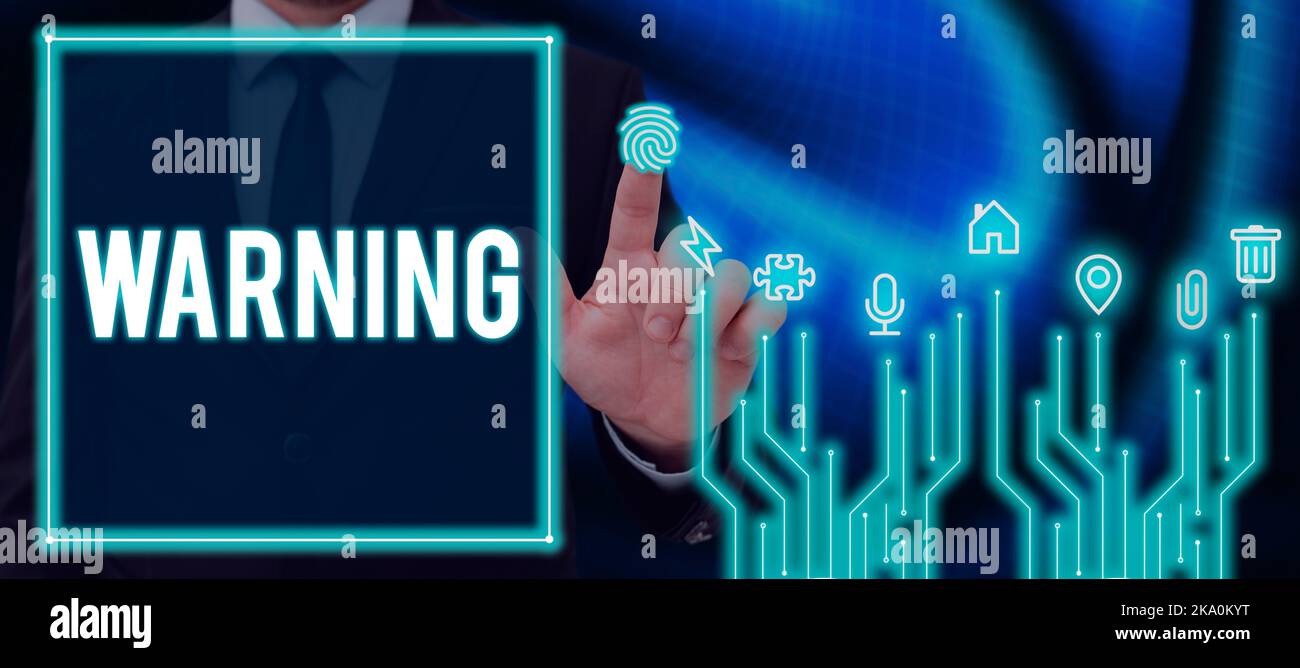 Writing displaying text Warning. Concept meaning grateful recognition ...