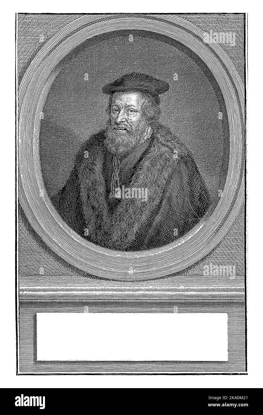 Portrait of Adriaan van der Goes, Jacob Houbraken, after Jan Maurits ...