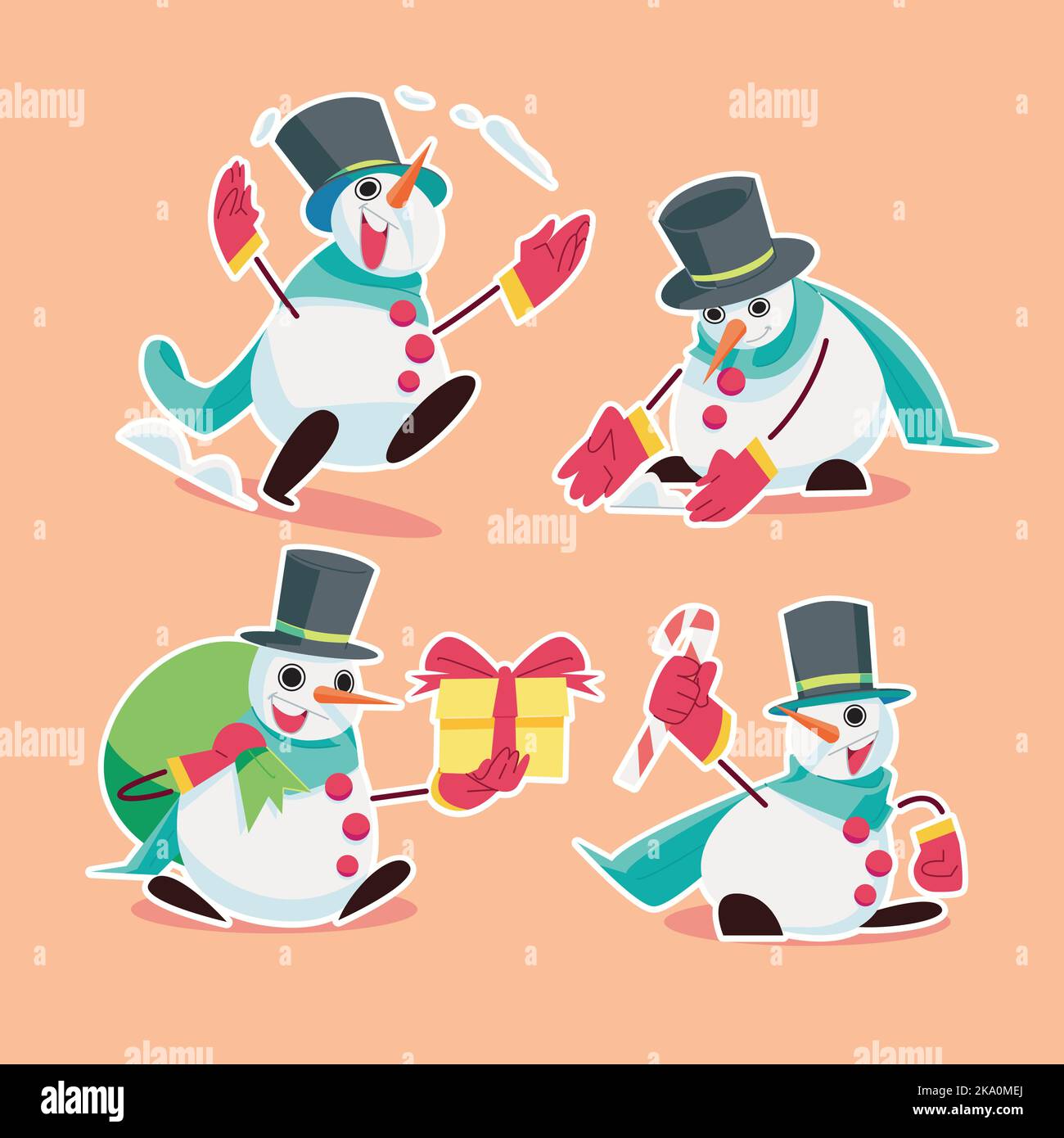 Christmas eve gifts kids Stock Vector Images - Alamy