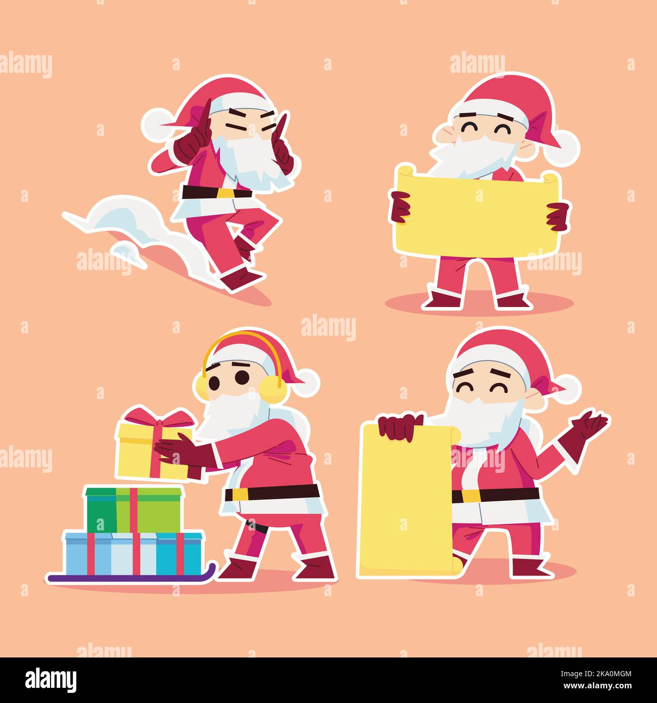 Santa clause Stock Vector Images - Alamy