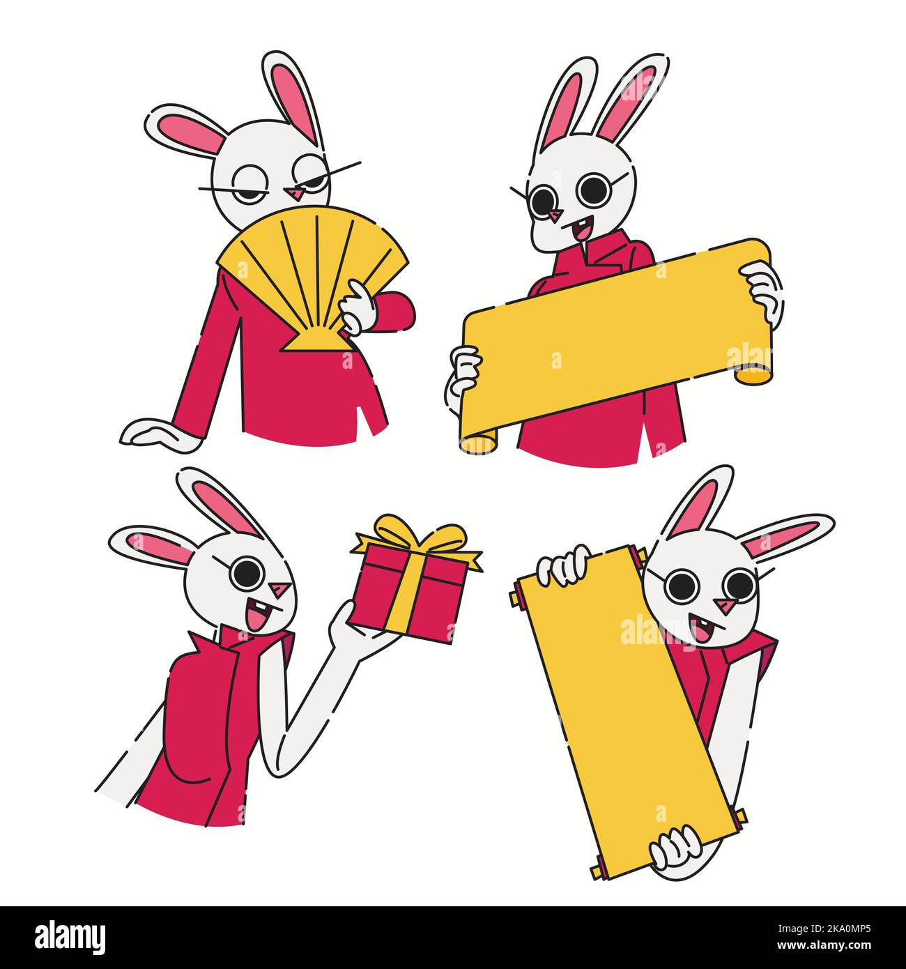 Set banner chinese new Cut Out Stock Images & Pictures - Alamy