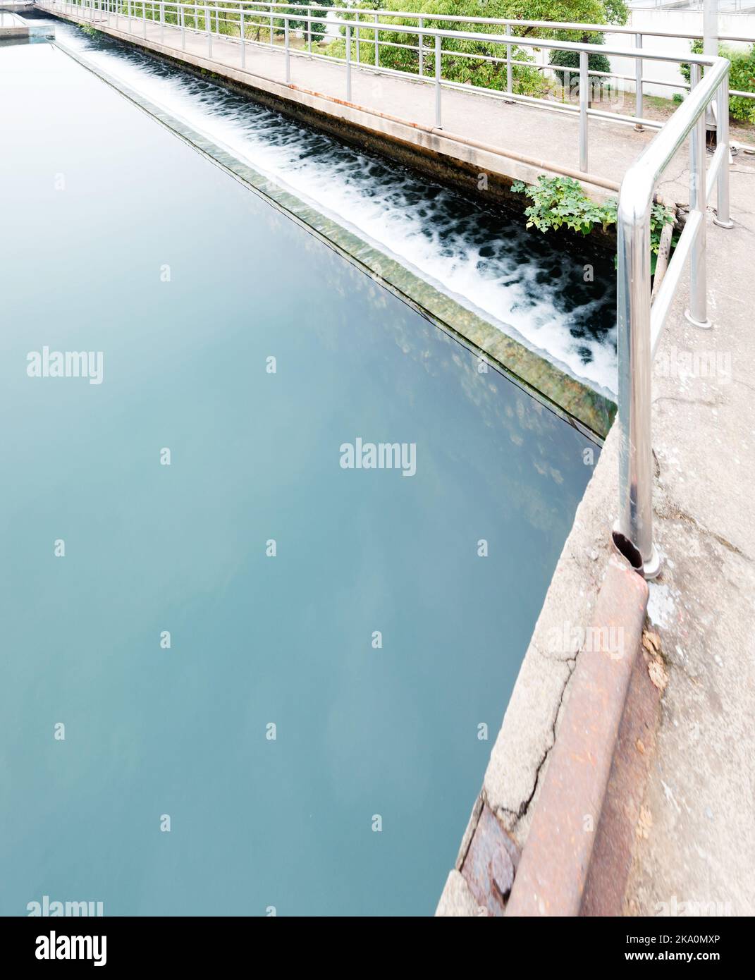 Modern urban wastewater treatment plant Stock Photo - Alamy