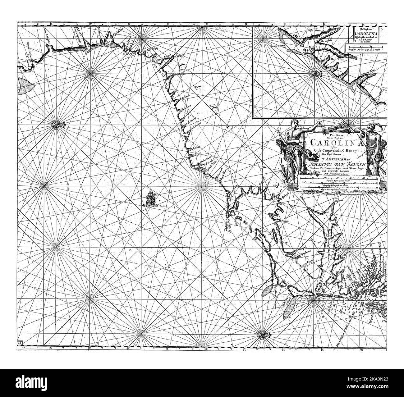 Passport map of part of the east coast of the United States, from Cape ...