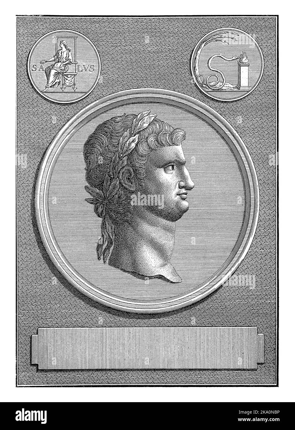 Medal with the portrait of Nero (Nero Claudius Caesar), Roman emperor ...