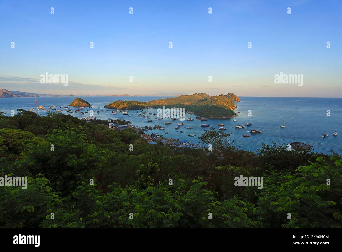 Aerial view of port in Labuan Bajo, Indonesia Stock Photo - Alamy