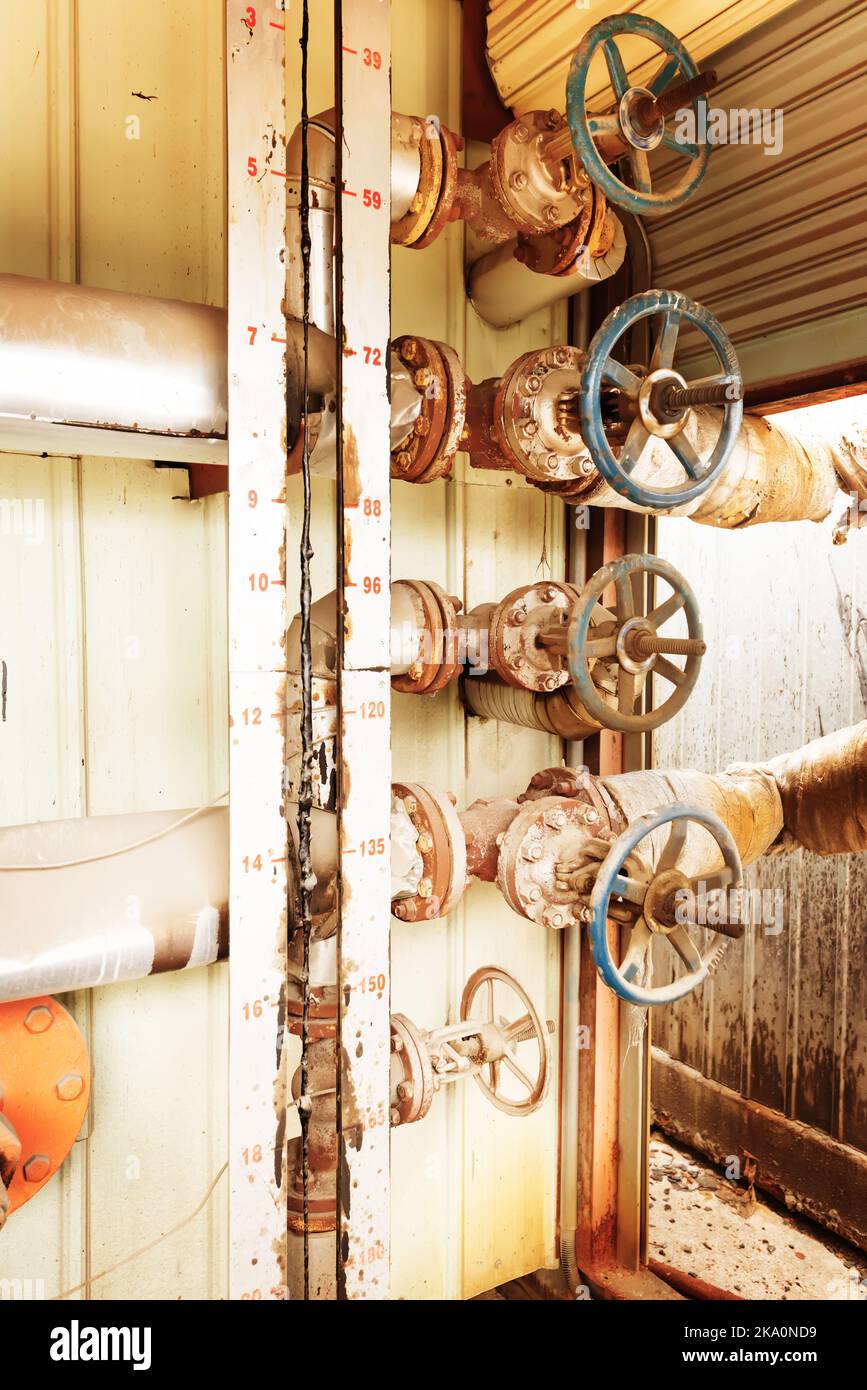 Rusty sewer valve Stock Photo - Alamy