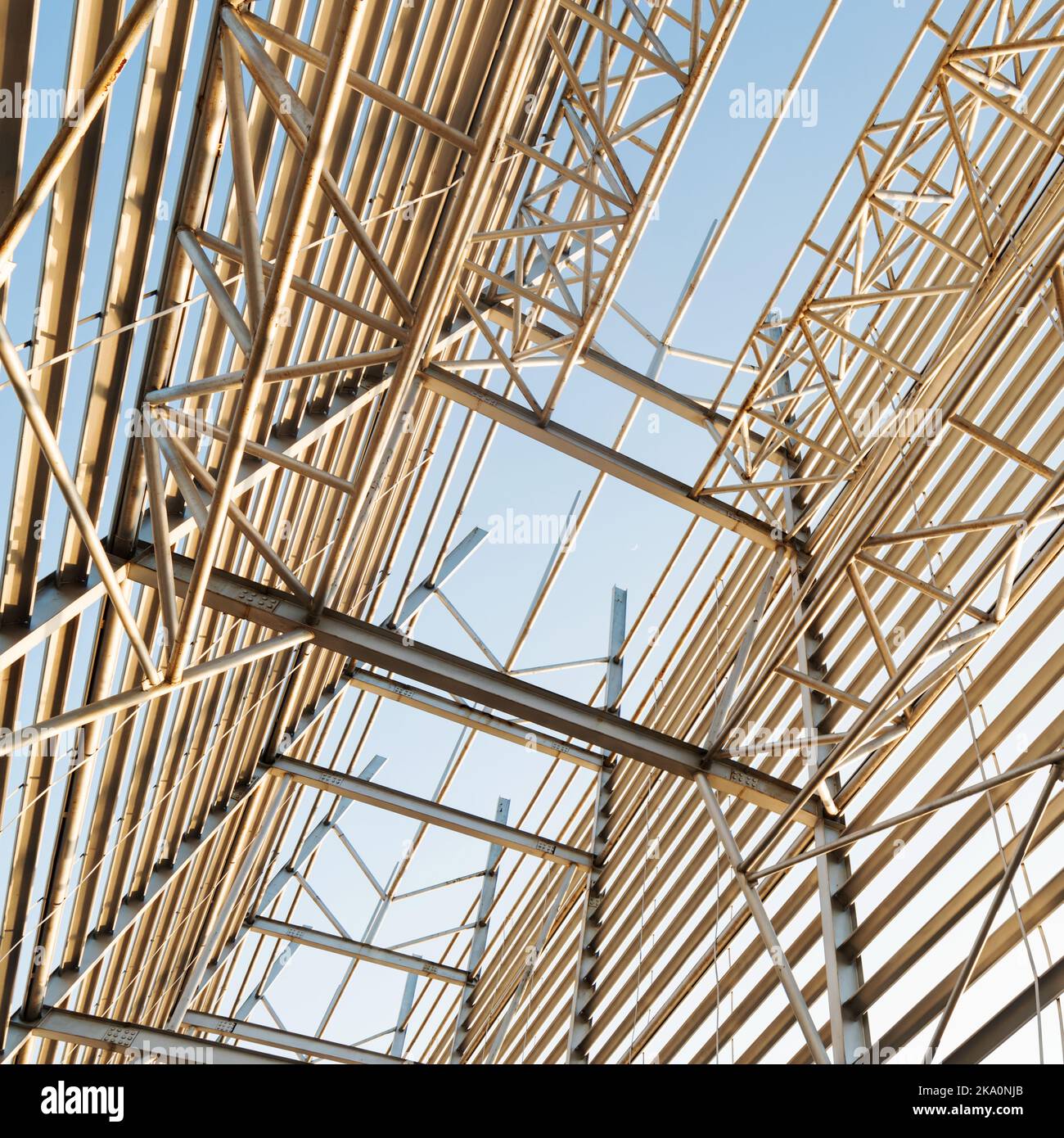 Structural steel framework Stock Photo - Alamy