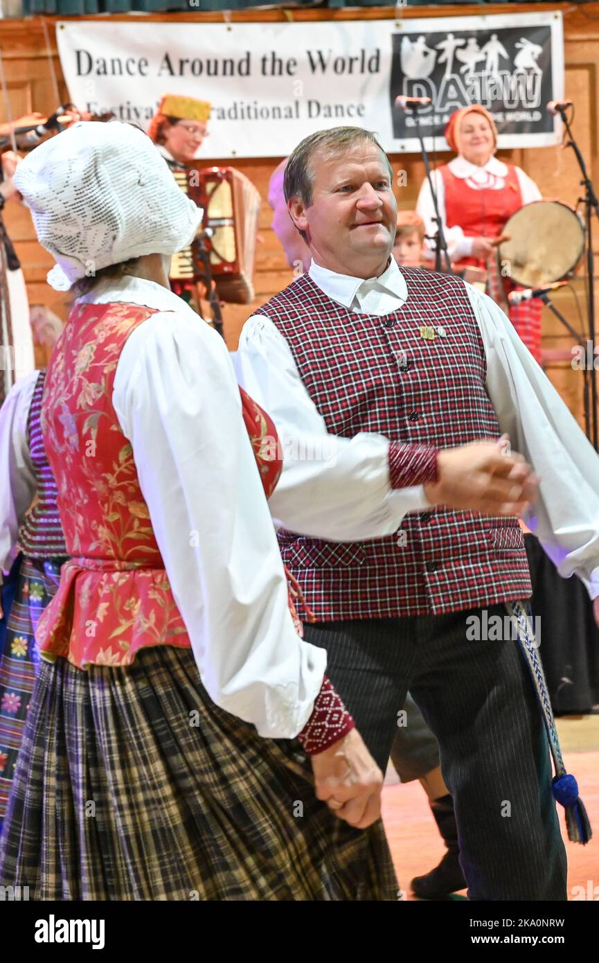 London, UK. 30th Oct, 2022. Lithuanian dance - Saduto performs at the ...