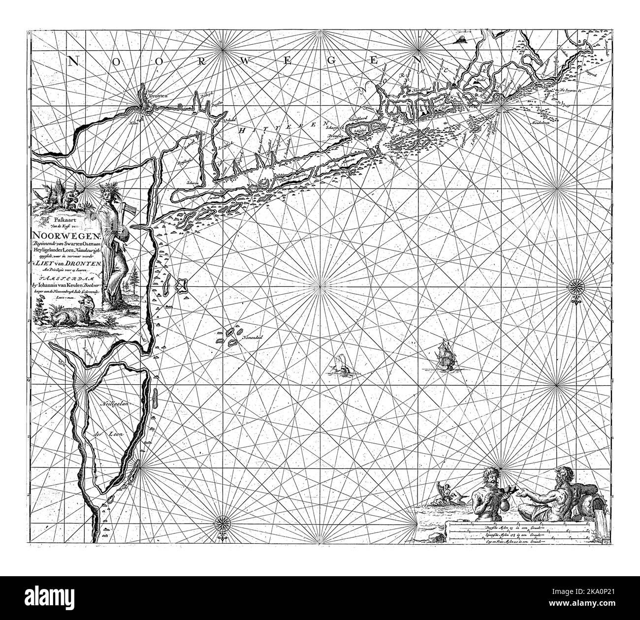 Trondheim map hi-res stock photography and images - Alamy