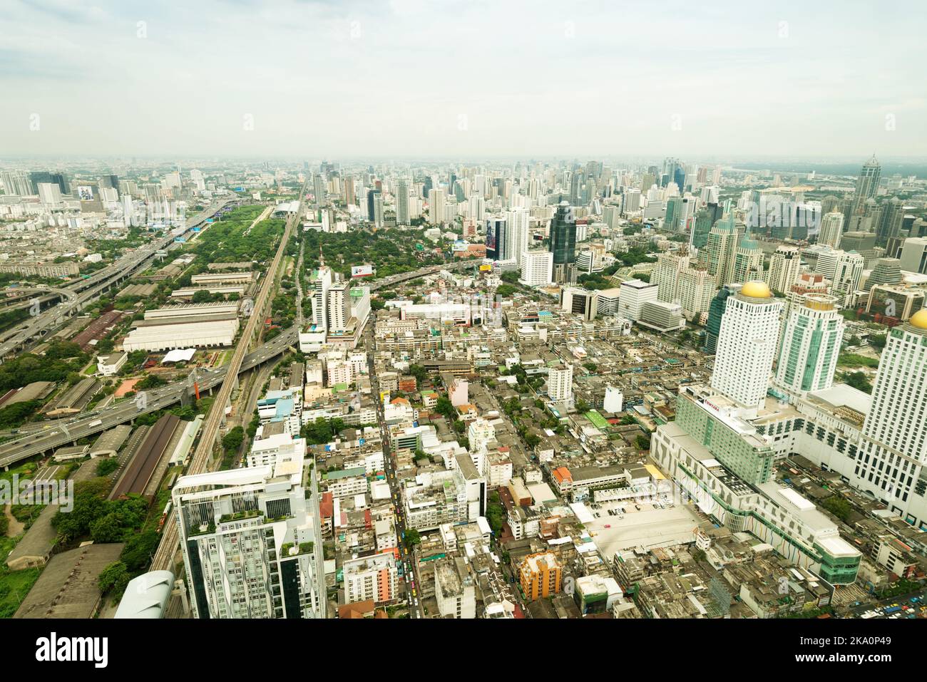 BANGKOK, THAILAND - September 5. Panorama view over Bangkok on ...