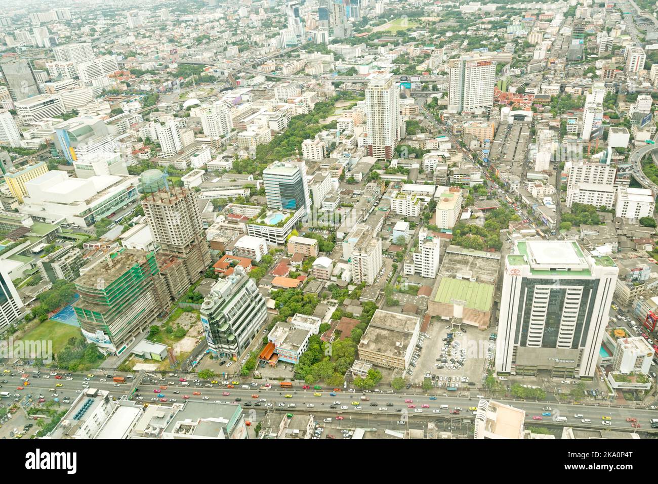 BANGKOK, THAILAND - September 5. Panorama view over Bangkok on ...